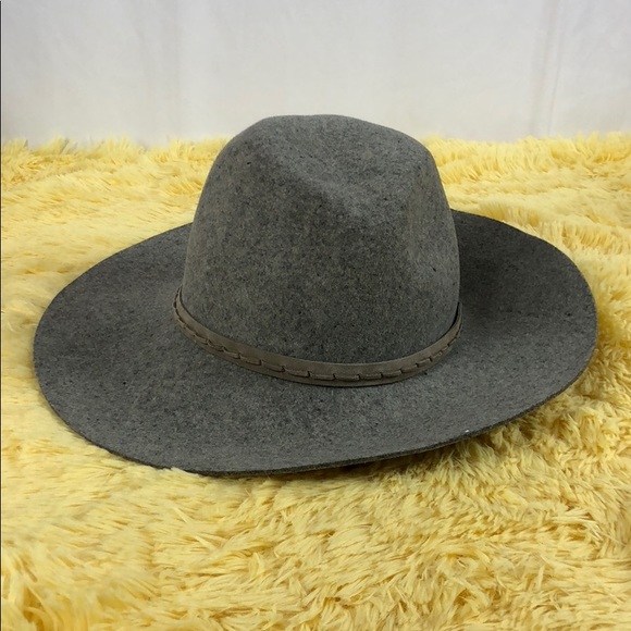 rag & bone | Accessories | Rag Bone Grey Oxford Wide Brim Wool Fedora ...